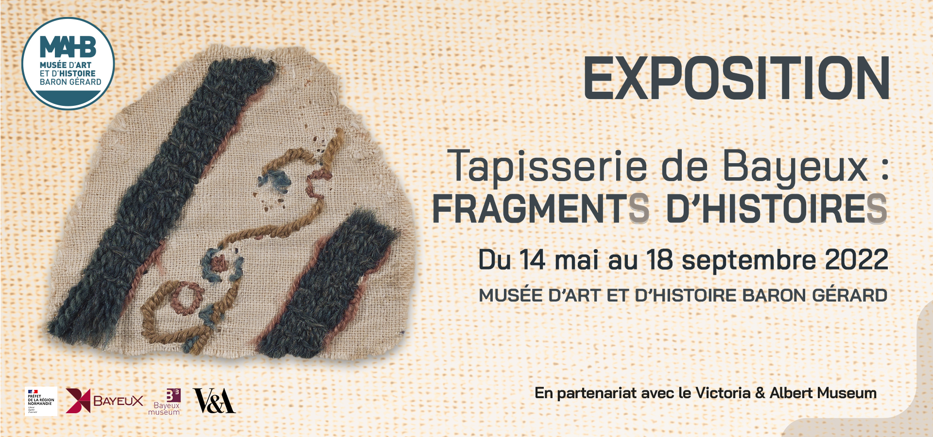 EXPO au MAHB : "Tapisserie de Bayeux Fragments d'Histoires" - Bayeux Museum